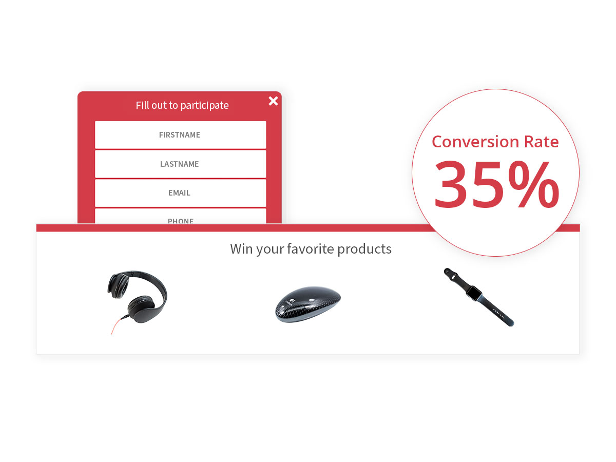 Gain leads through campaigns with gamification - Scratcher