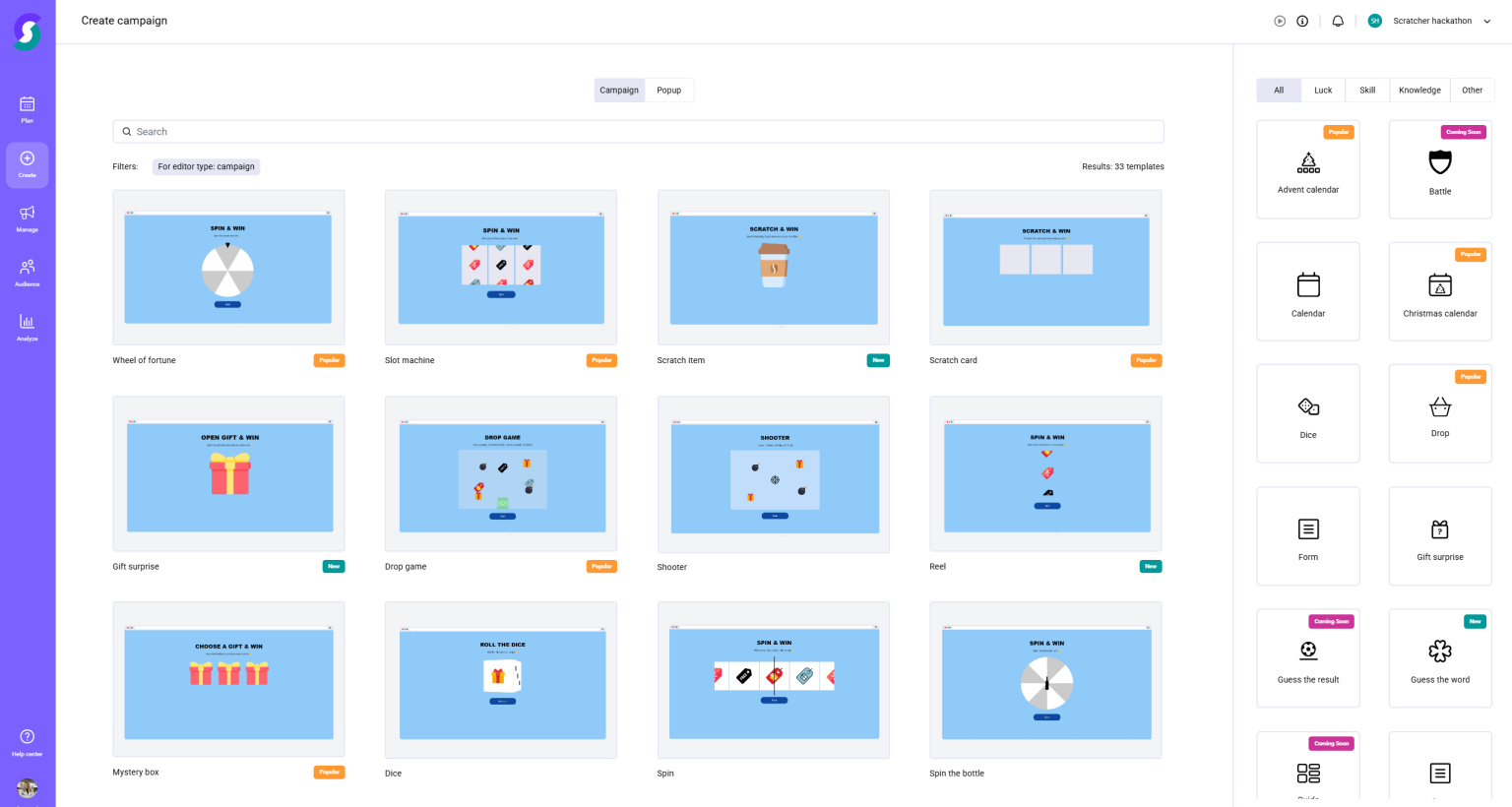Scratcher | Gamification Marketing Platform